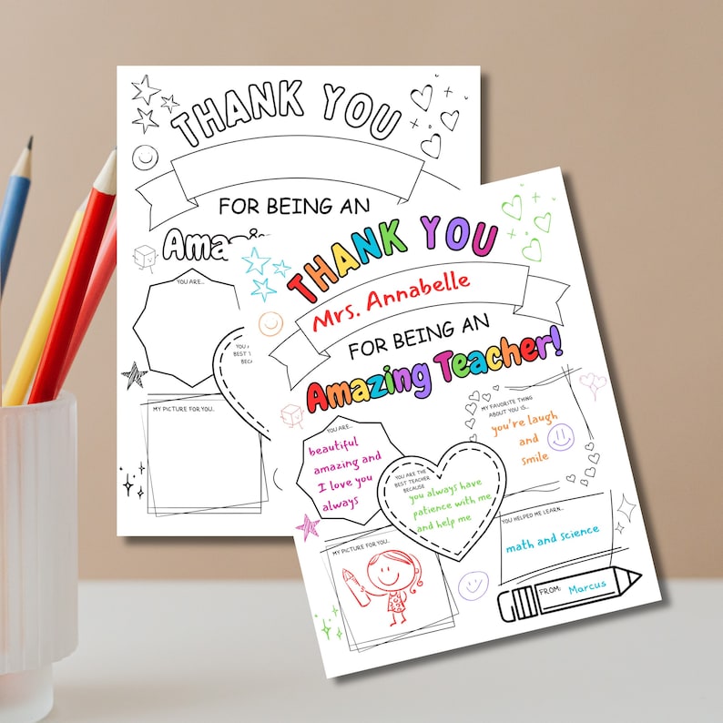 Teacher Appreciation Printable Teacher Appreciation Week Gift Thank You ...