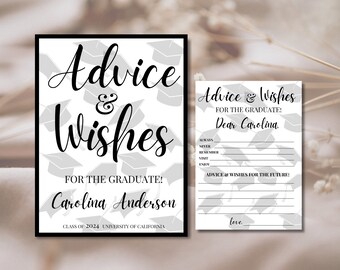 Graduation Advice & Wishes, Printable Graduation Advice Cards, Custom ...