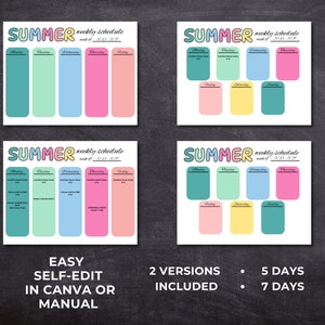 SUMMER 2024 Planner Bundle, Summer Calendar, Summer Checklist, Summer ...