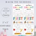 Digital Back to School My Teacher Editable Gift Tag, Bright School Year ...