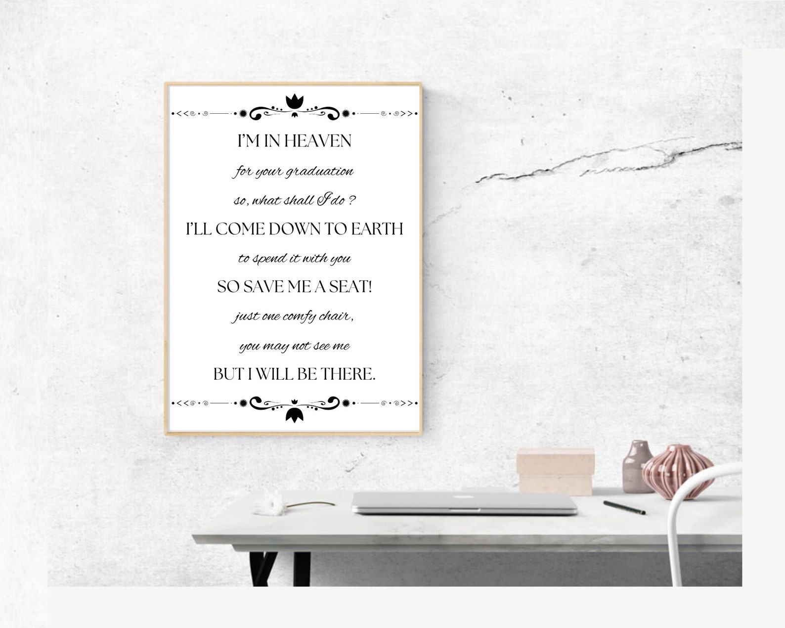 Memorial Graduation Party Printable Sign, Reserved Chair Sign ...