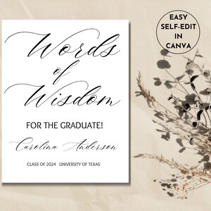 Graduation Advice & Wishes, Printable Graduation Advice Cards, Custom ...
