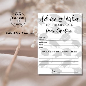 Graduation Advice & Wishes, Printable Graduation Advice Cards, Custom ...