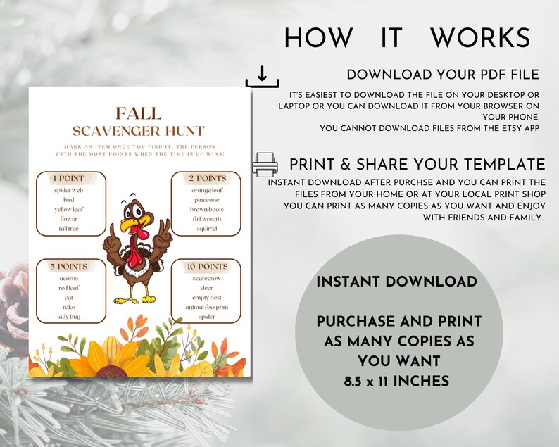 Thanksgiving Game Printable, Fall Game, Icebreaker, 2024 Thanksgiving ...
