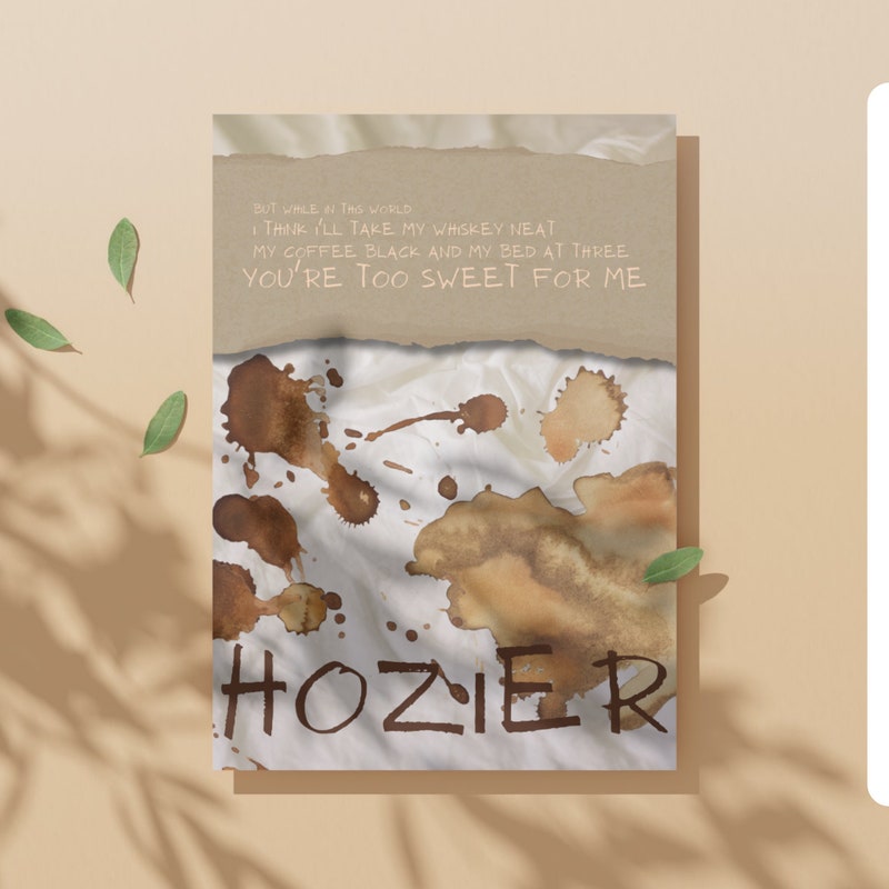 Hozier Poster - Etsy