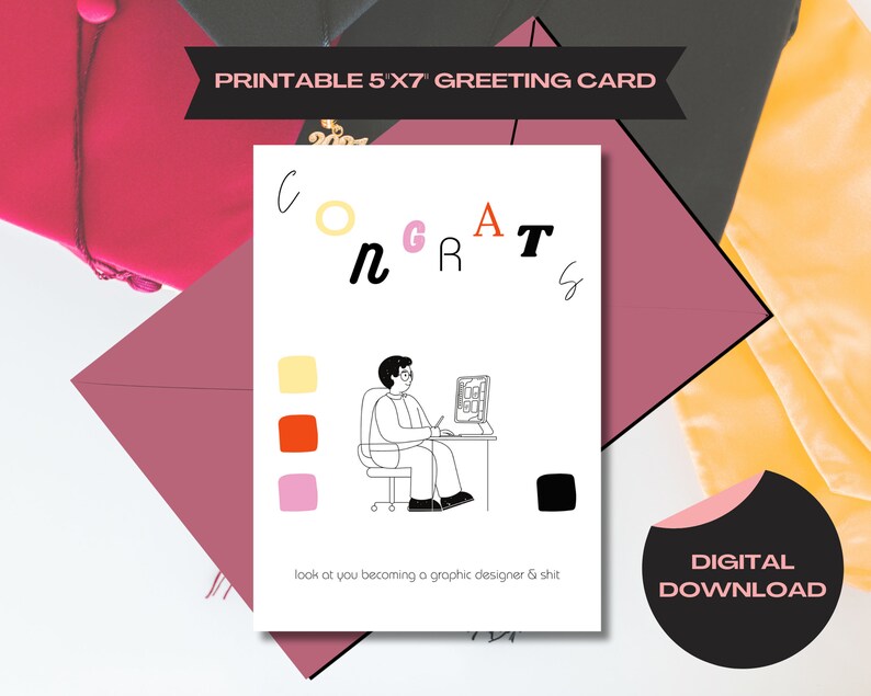 Graduation Colorful Digital Card 'CONGRATS - Look at You Becoming a ...