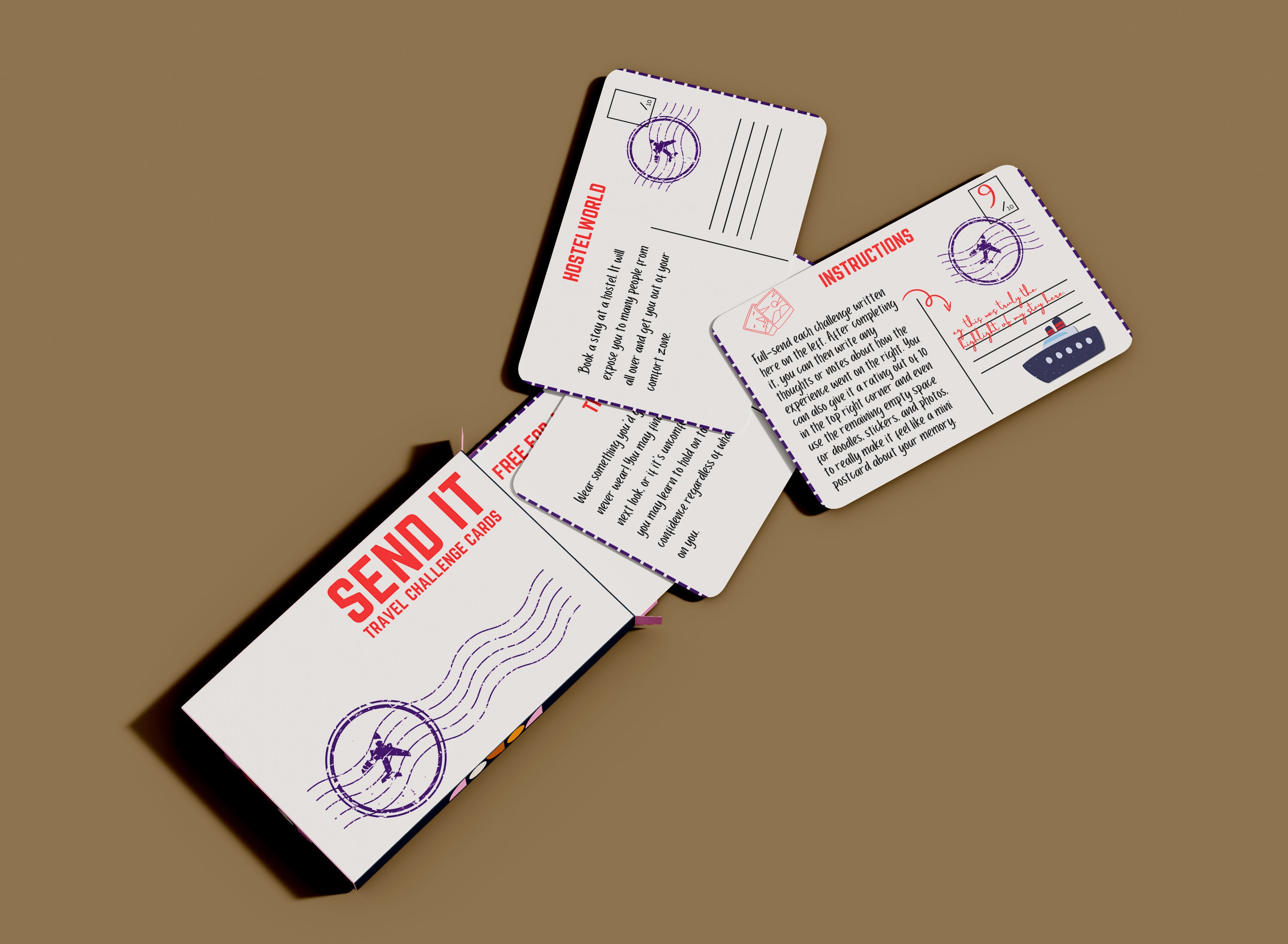 Postcard Travel Cards Playing Card Deck for Travelers Challenges Cards ...