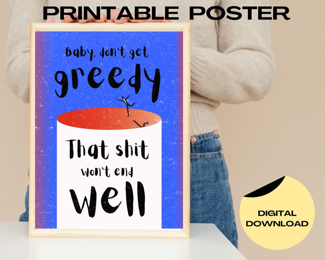 Greedy Music Poster, Tate Mcrae Lyric Poster, Gift for Tate Mcrae Fans ...