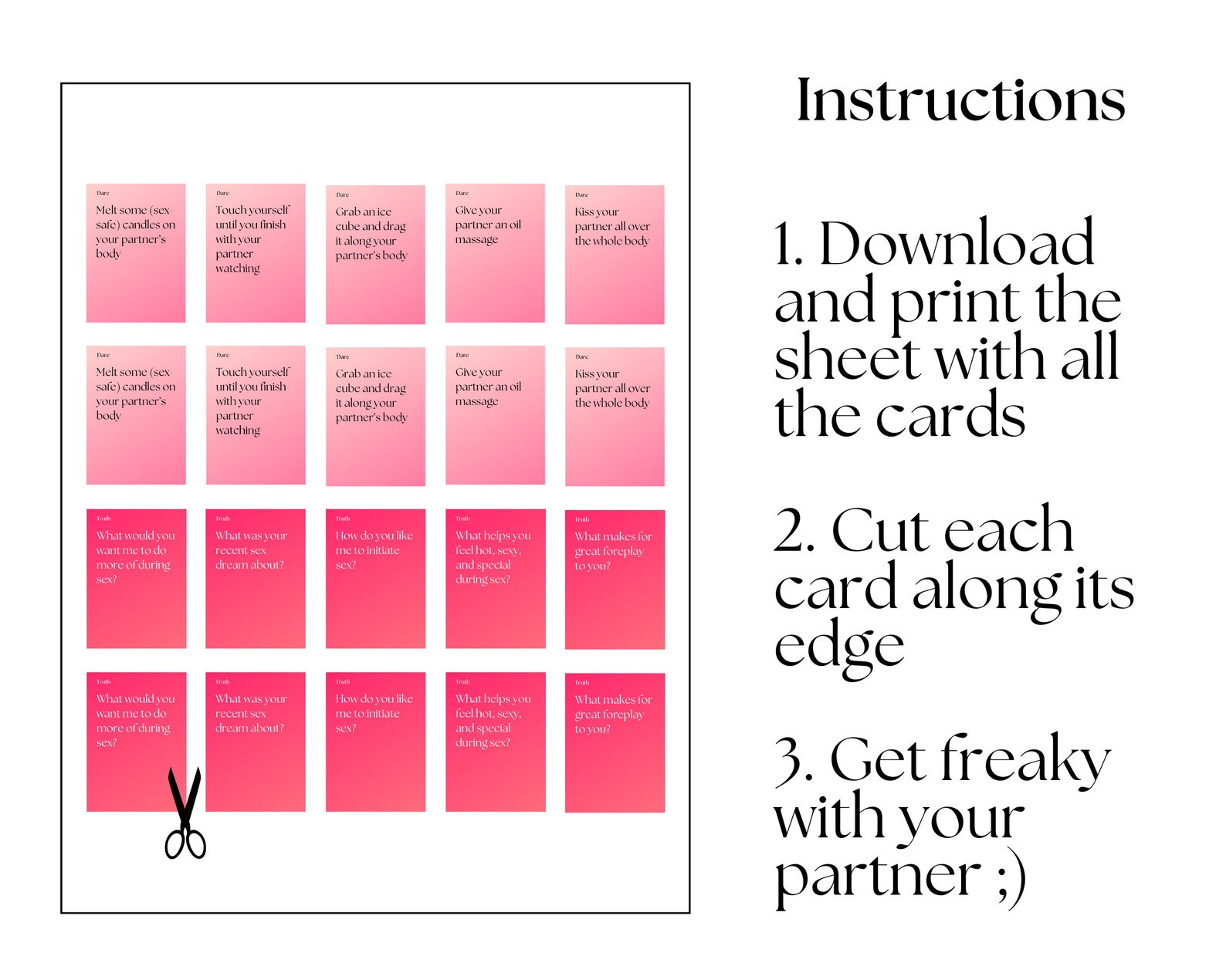 Sex Position Cards Sex Card Game Sex Game For Couples Sexy T For Him