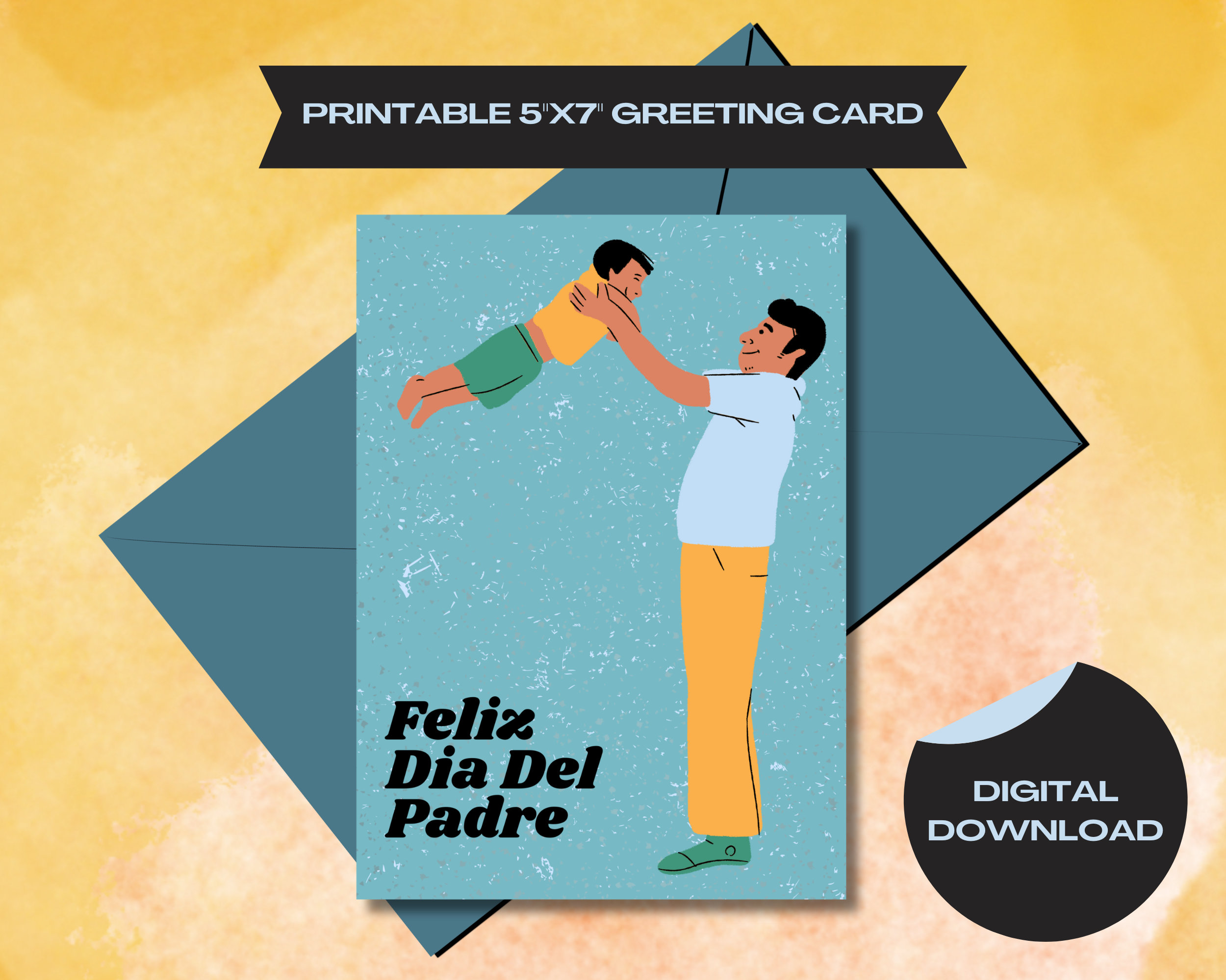 Feliz Dia Del Padre Printable Cards, Tarjeta De Feliz Dia Del Padre ...