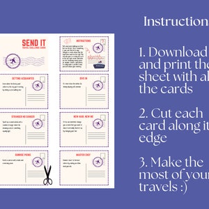 Postcard Travel Cards Playing Card Deck for Travelers Challenges Cards ...