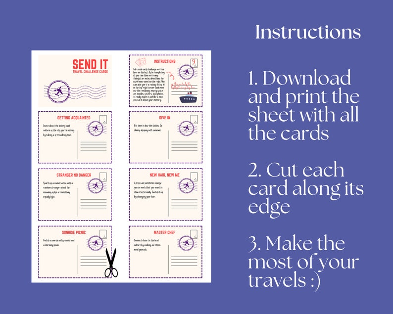 Postcard Travel Cards Playing Card Deck for Travelers Challenges Cards ...