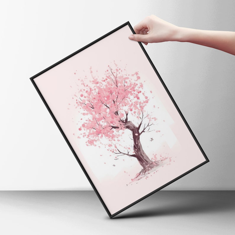Cherry Blossom Tree Watercolor Painting - Digital Download - Etsy