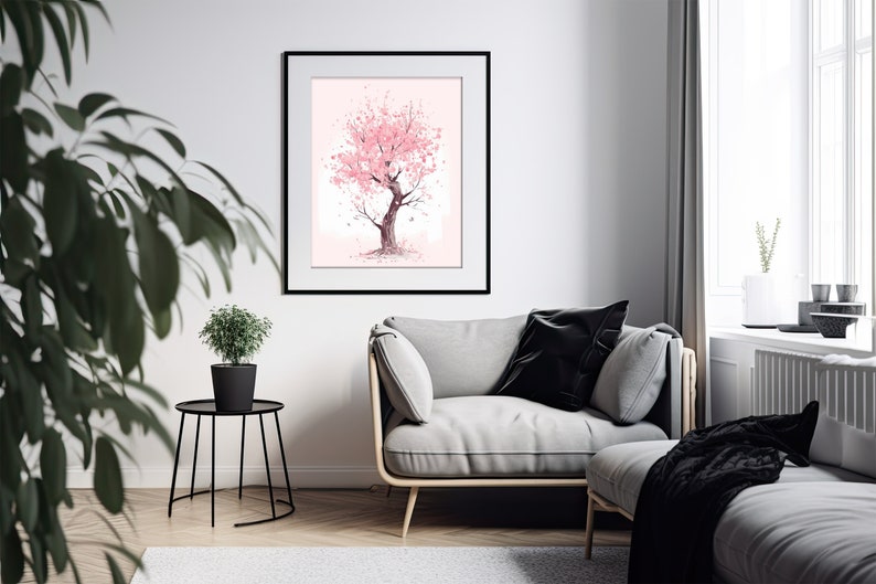 Cherry Blossom Tree Watercolor Painting - Digital Download - Etsy