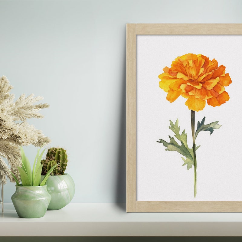 Marigold Print - Etsy
