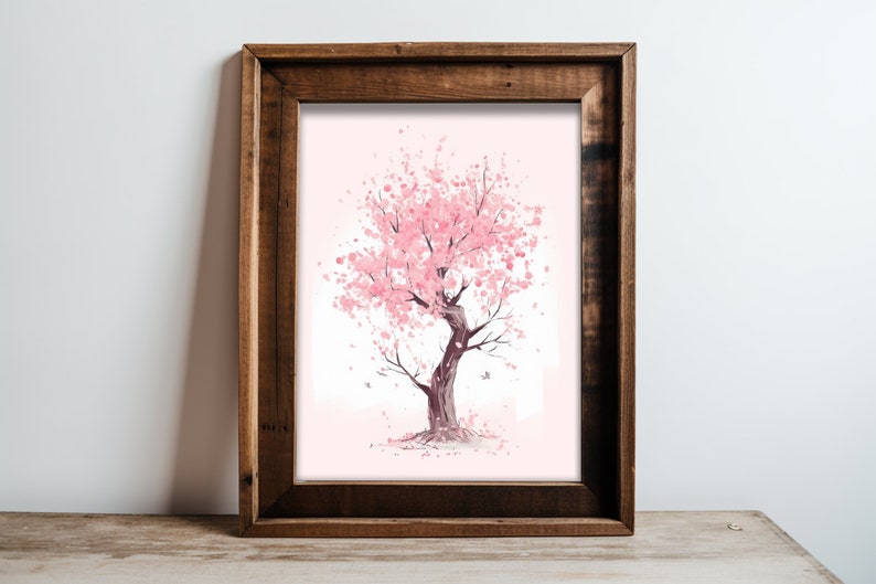 Cherry Blossom Tree Watercolor Painting - Digital Download - Etsy