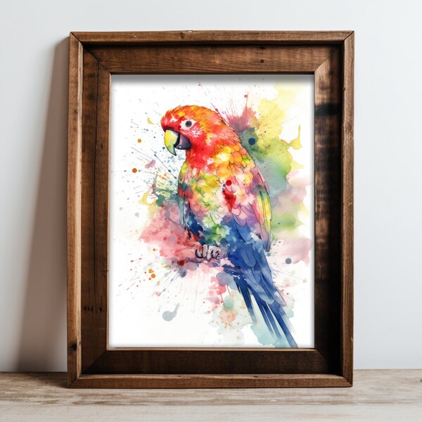 Parrot Poster - Etsy