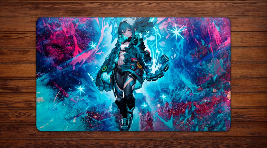 Yugioh Playmat Spright Blue Energy Girl 3D Theme Mouse Pad - Etsy