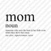 Mom Noun Svg, Maternity Svg, Mom Definition Svg, Mothers Day Svg, Mom ...