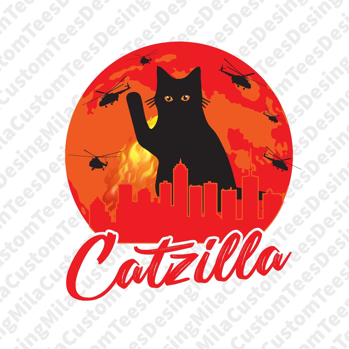Catzilla Png Trending Png Funny Cat Png Godzilla Png Png - Etsy