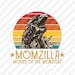 Momzilla SVG, Mother's Day Gift, Godzilla Mama (digital Download) - Etsy