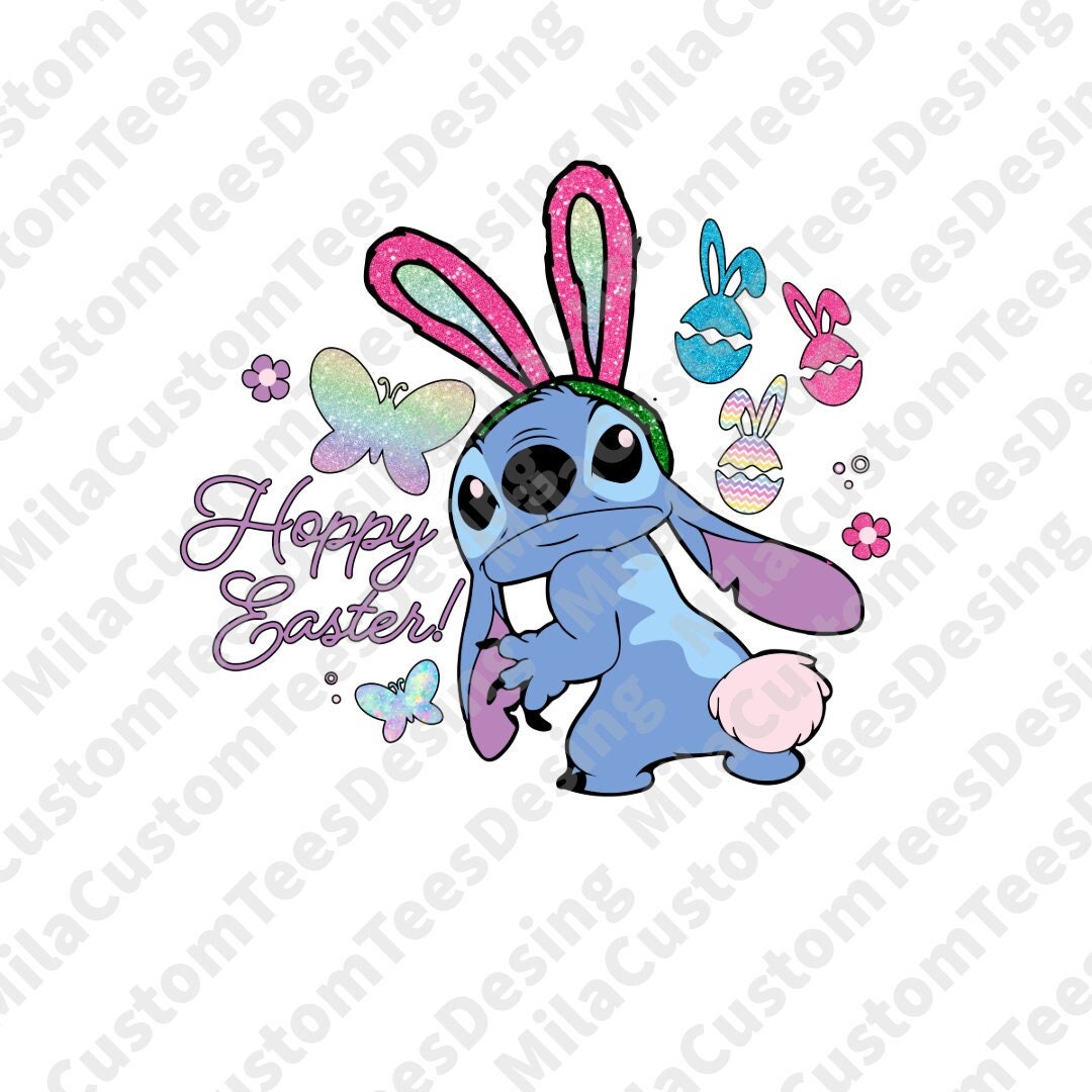 Stich Easter Png, Chillin' Peeps, Stitch Peep Funny, Stitch Easter ...