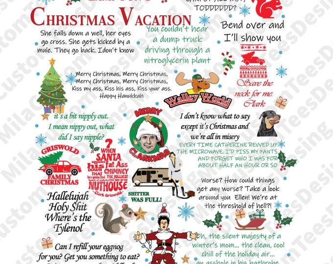 Christmas Vacation 1 Digital Download | Svgs | PNG | PDF | JPEG | Merry ...