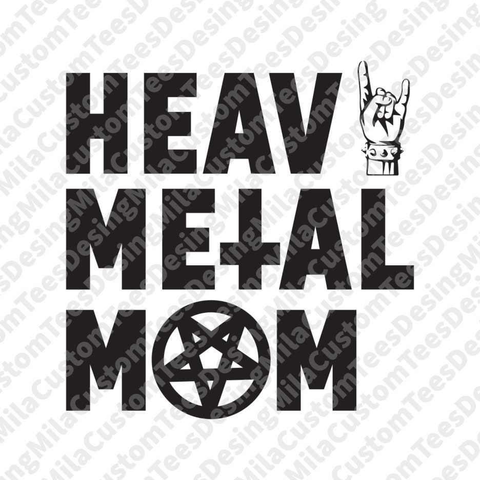 Heavy Metal Mom Svg, Goth Mom Svg, Mothers Day Svg, Rock and Roll Mama ...