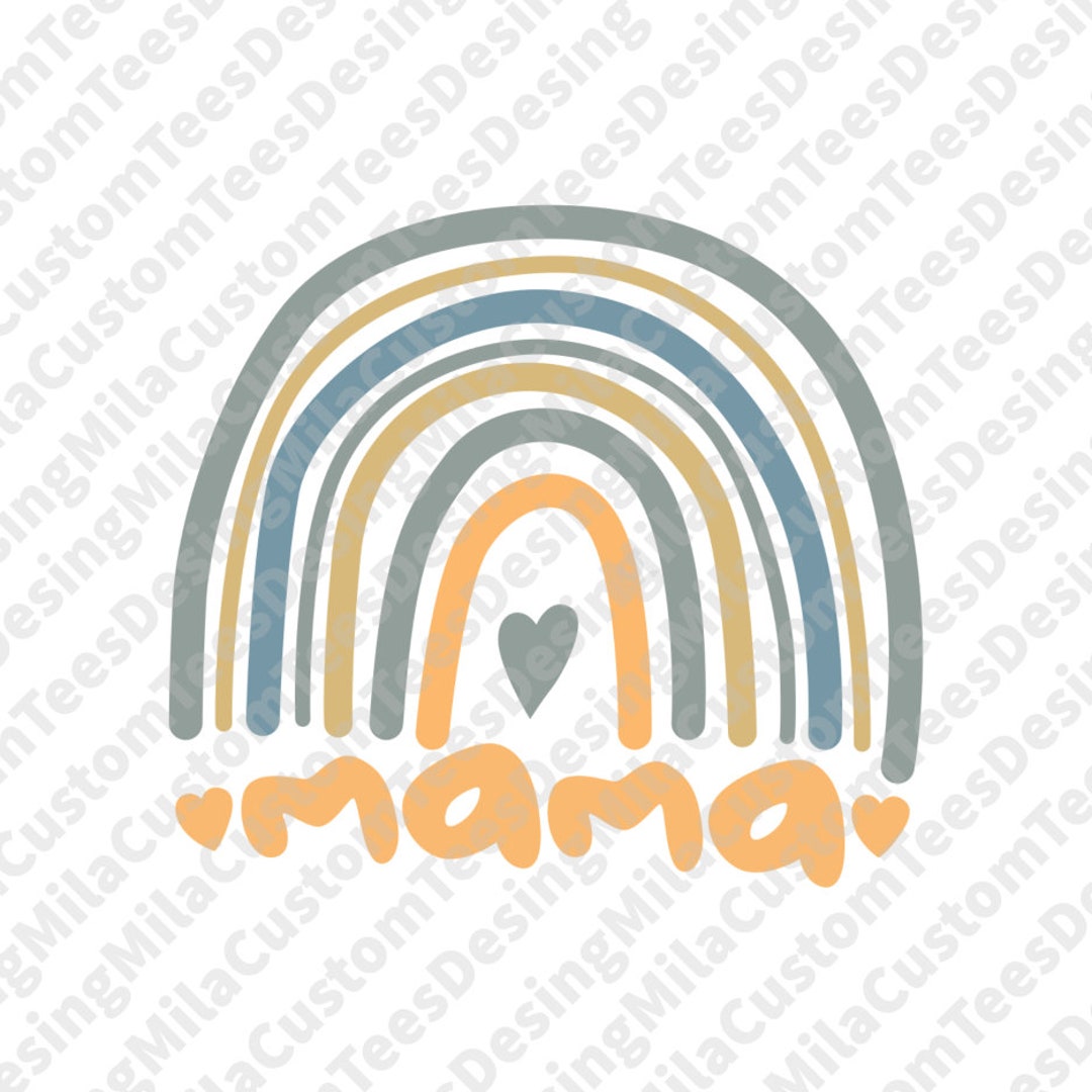 Mama Rainbow Svg, Cute Mom Svg, Blessed Mama Svg,mothers Day Svg, Mom ...