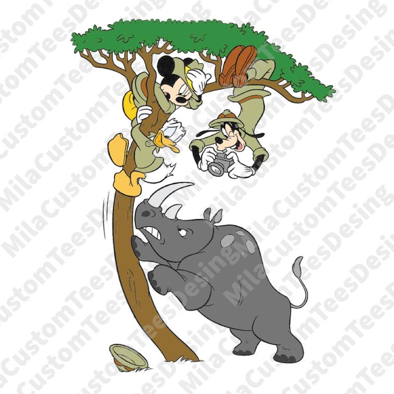 Mickey Safari PNG, Goofy Birthday, Animal Kingdom PNG (digital Download ...