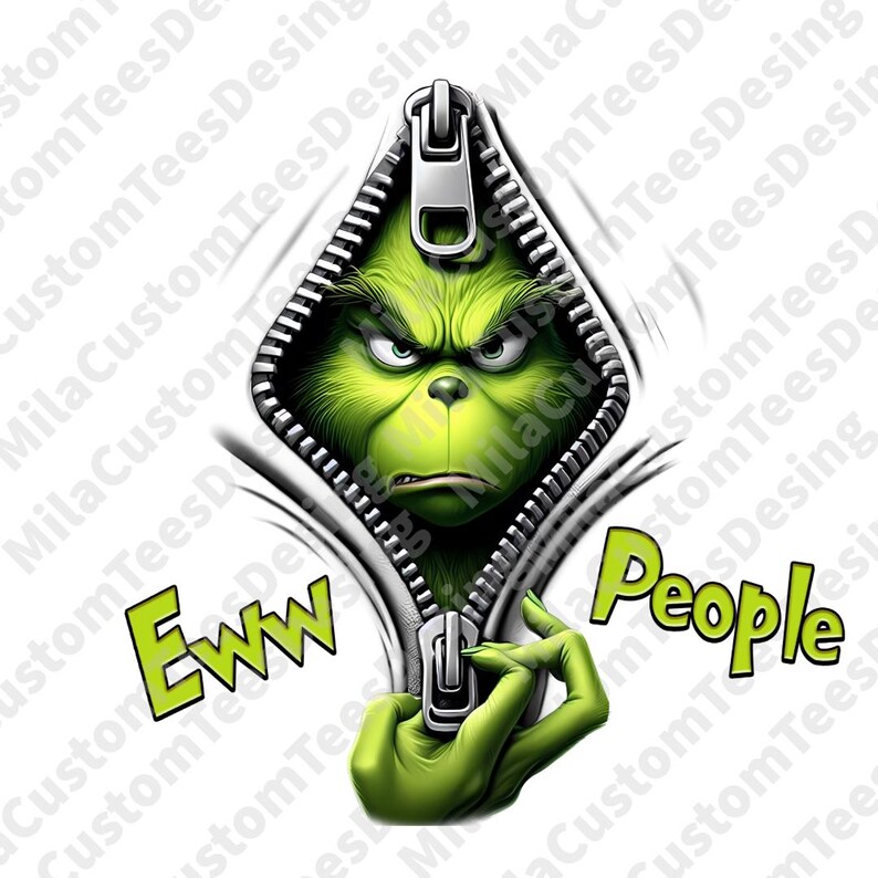 Ew. People Png, Trendy Christmas Png, Green Guy Digital - Etsy