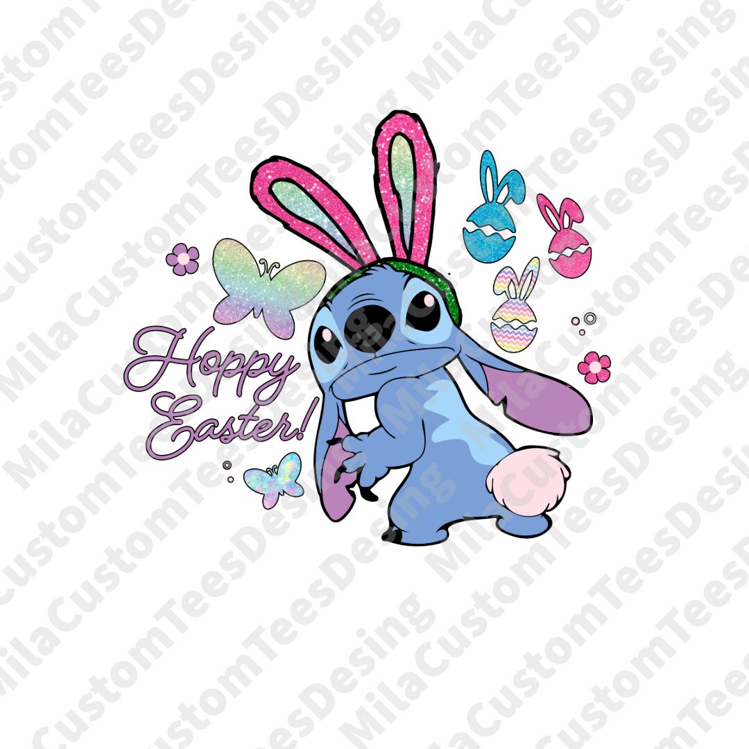 Stich Easter Png, Chillin' Peeps, Stitch Peep Funny, Stitch Easter ...