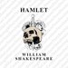 Hamlet Svg, Shakespeare Clip Art, Literature Svg, Silhouette, Cricut ...