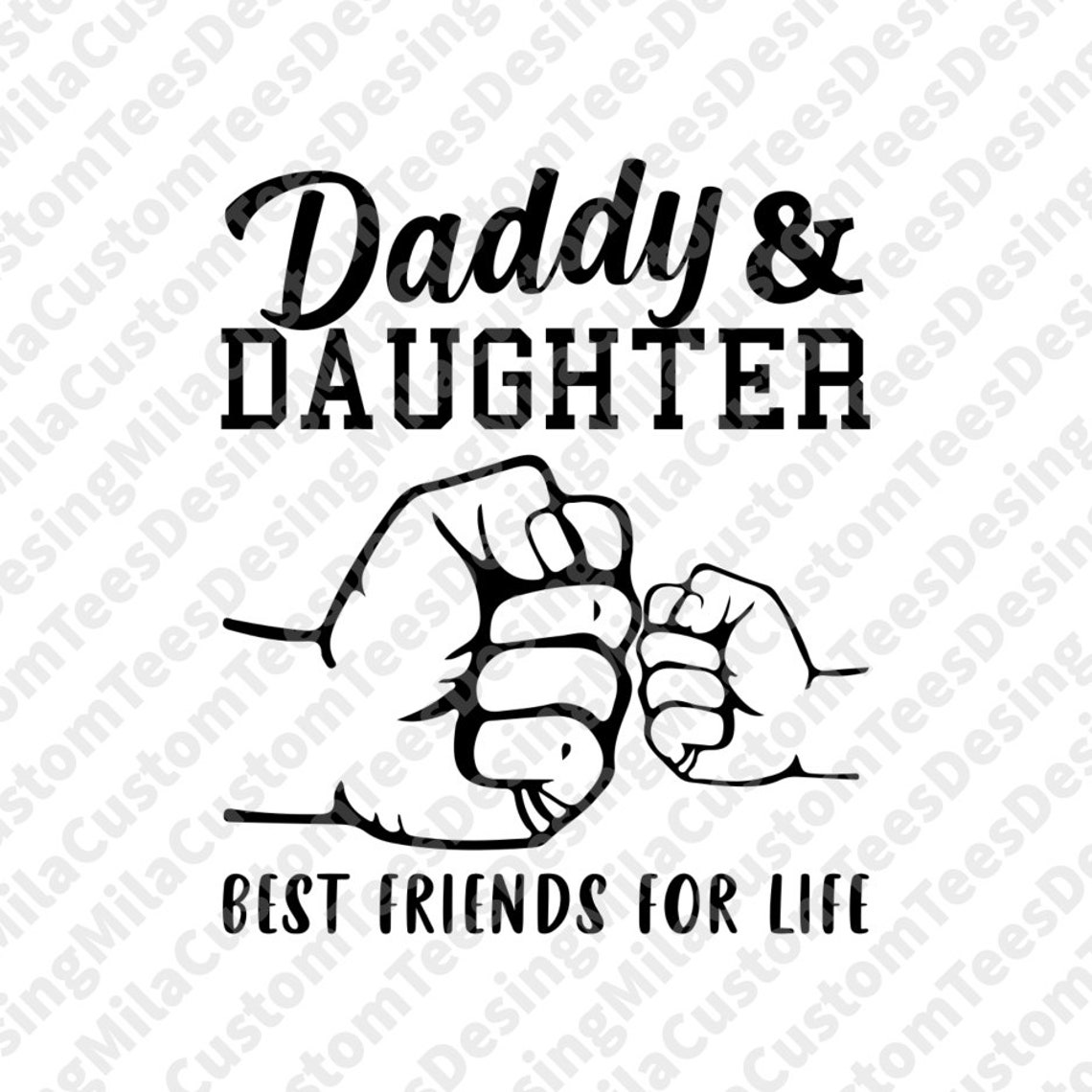 Daddy And Daughter Svg Fathers Day Svg Matching Father And Daughter