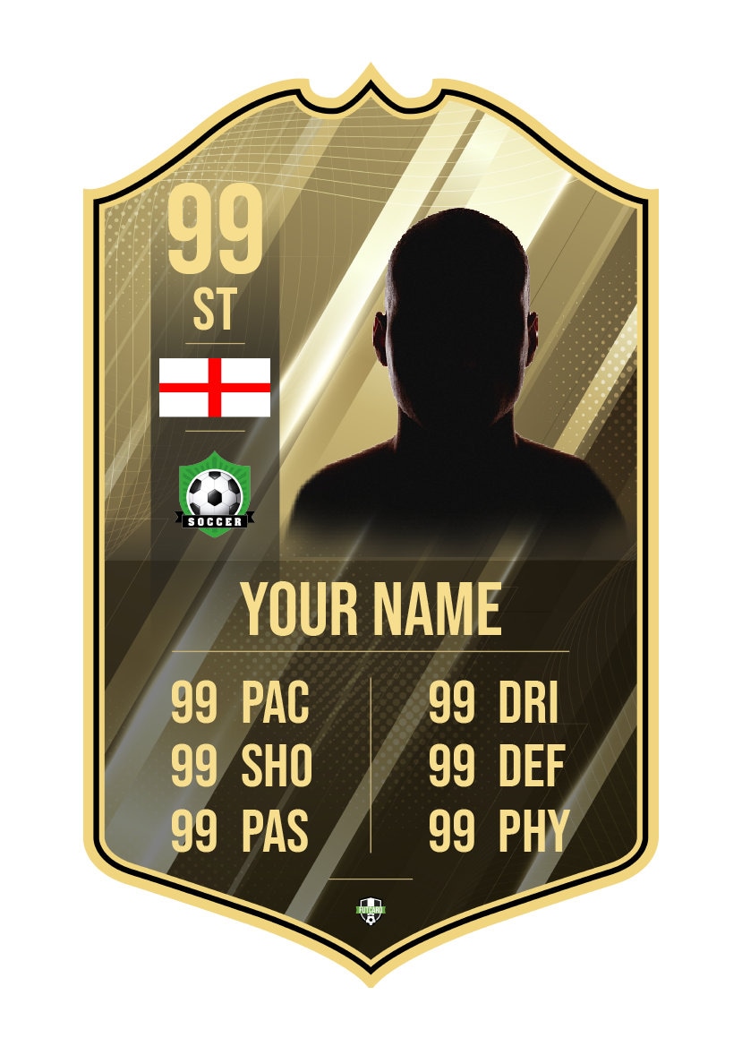 Football Card Player of the Month – Personalized Football Trading Card ...