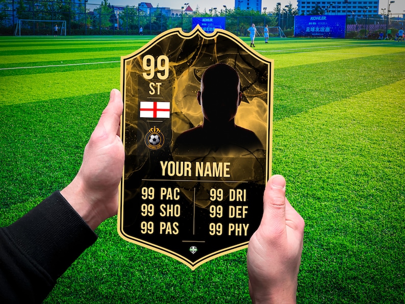 Personalized Football Card: Gold Player of the Month Gift - Etsy Australia