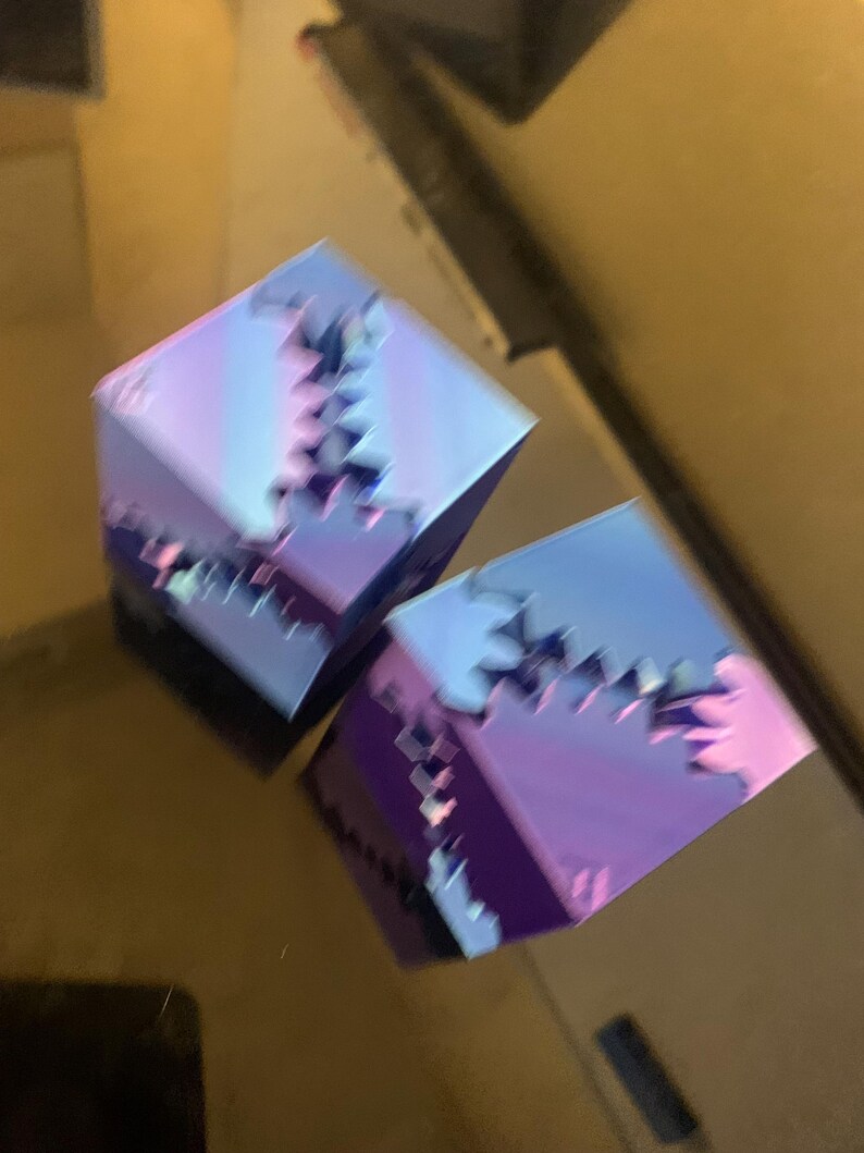 3d Printed Gear Cube - Etsy