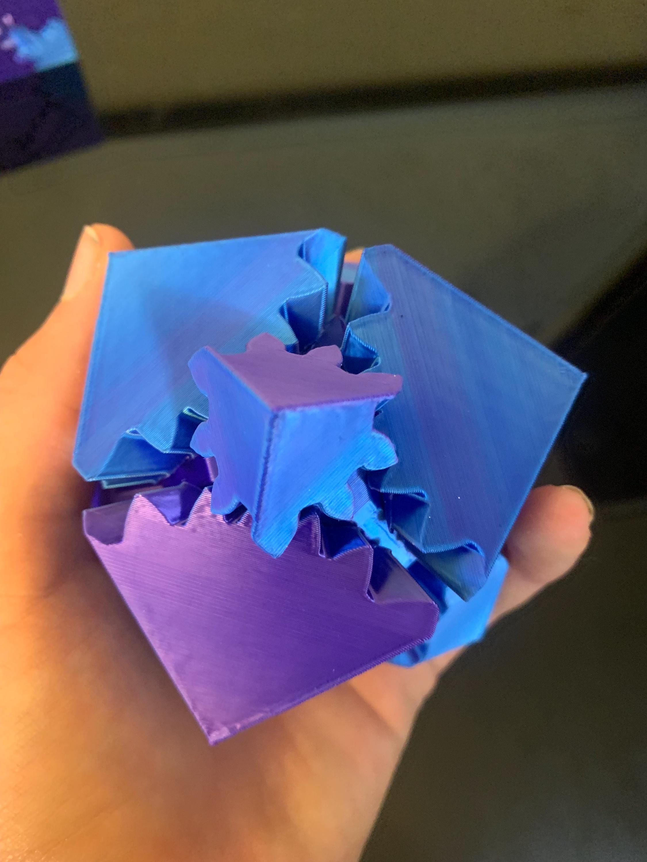 3d Printed Gear Cube - Etsy