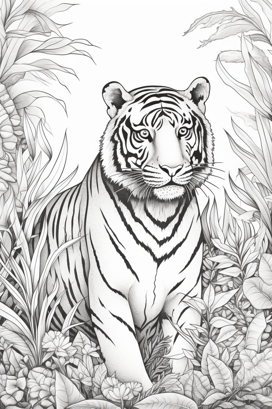 30 Baby Tiger Colouring Pages, Amazing Patterns, Adult Colouring Book ...