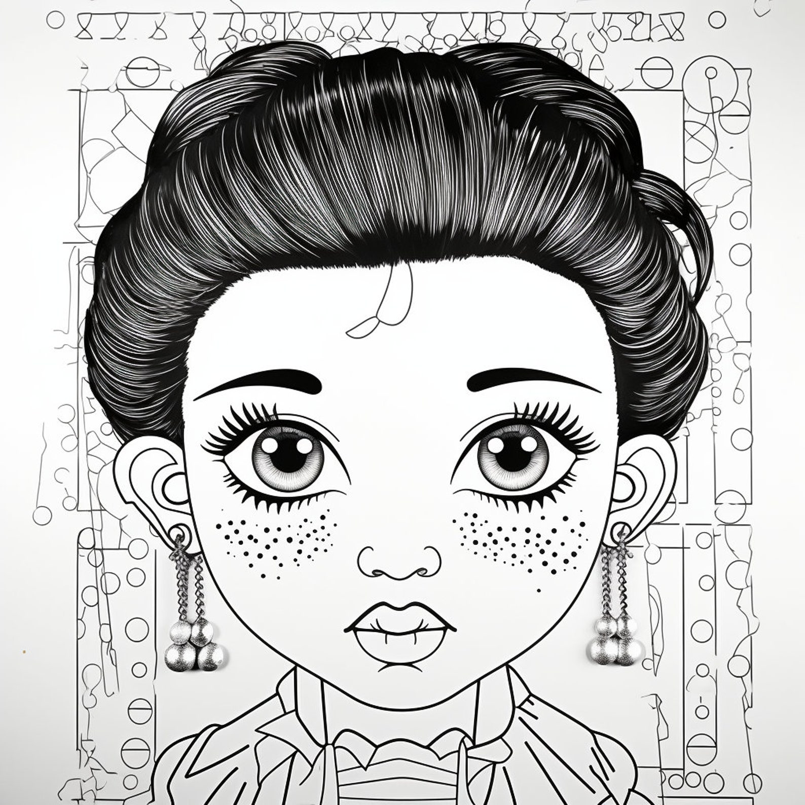 20 Goth Kids Colouring Pages, Amazing Patterns, Kids Colouring Book ...