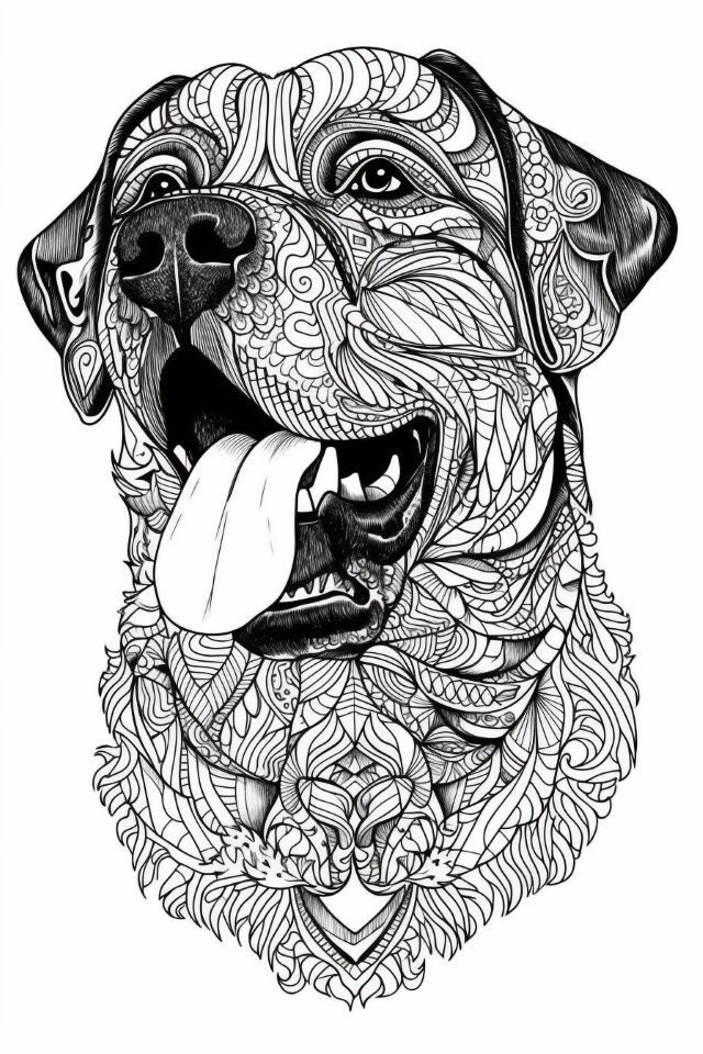 Rottweiler Coloring Pages