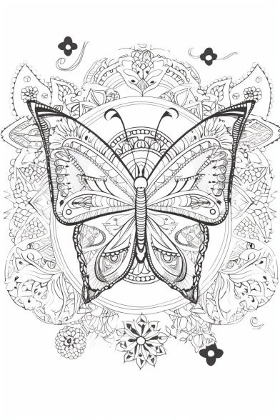 Butterfly Mandala Colouring Pages: 100 Amazing Patterns Adult Colouring ...