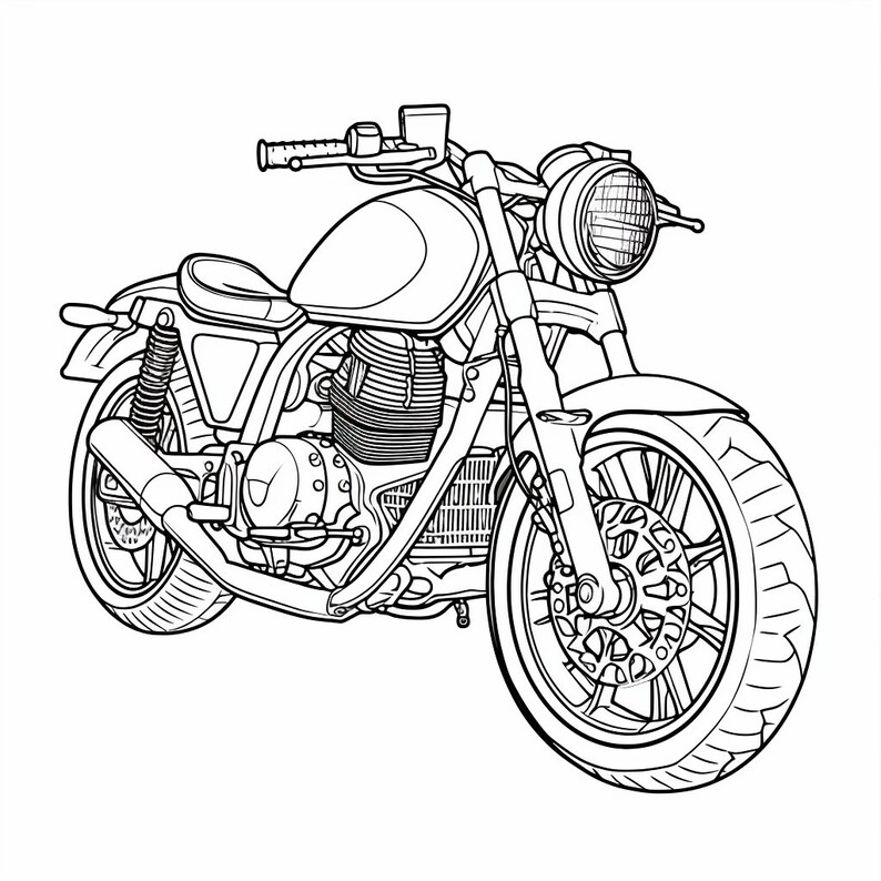20 Motorcycle Kids Colouring Pages, Amazing Patterns, Kids Colouring ...