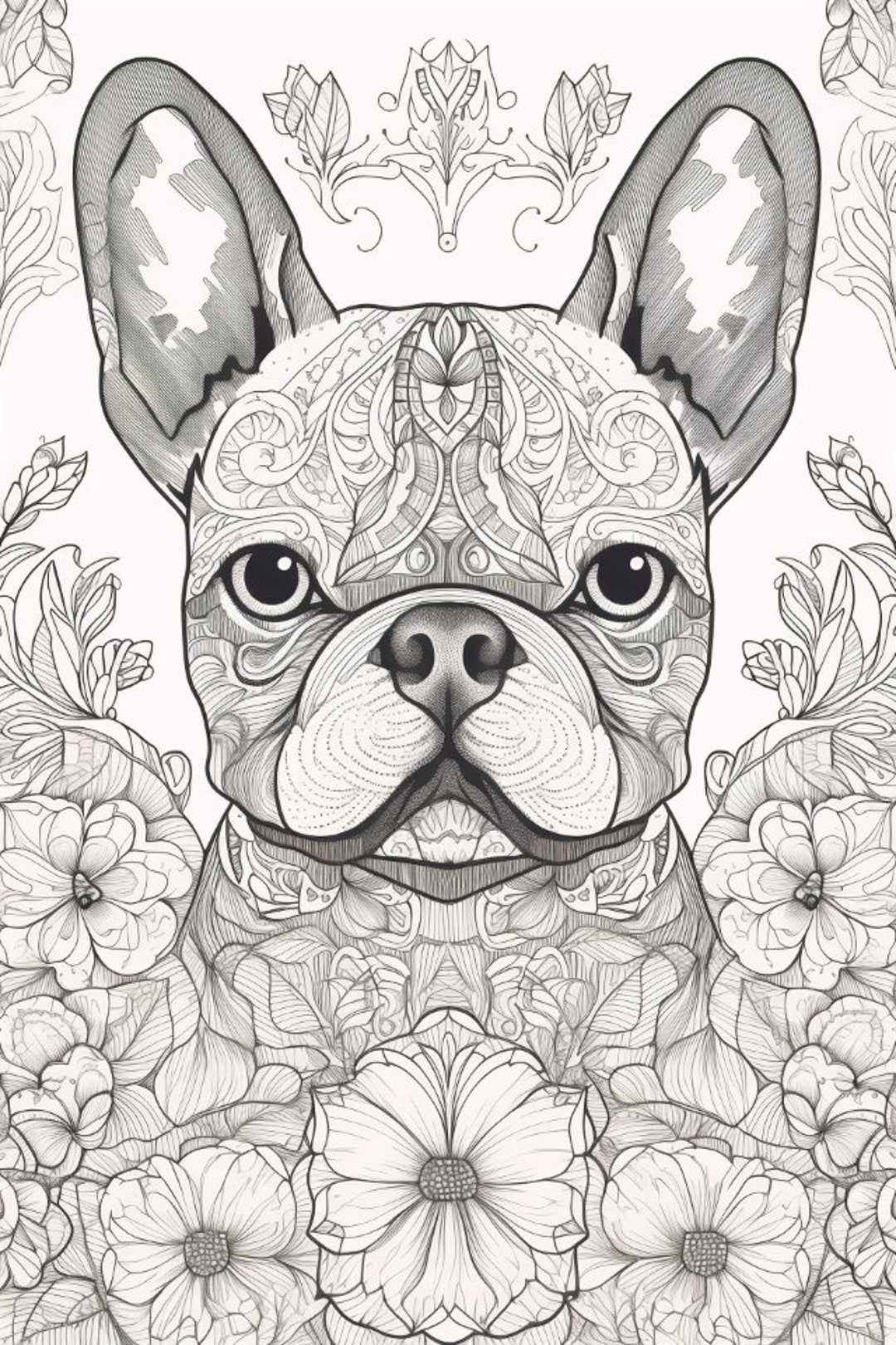 100 French Bulldog Mandala Colouring Page Amazing Patterns - Etsy UK