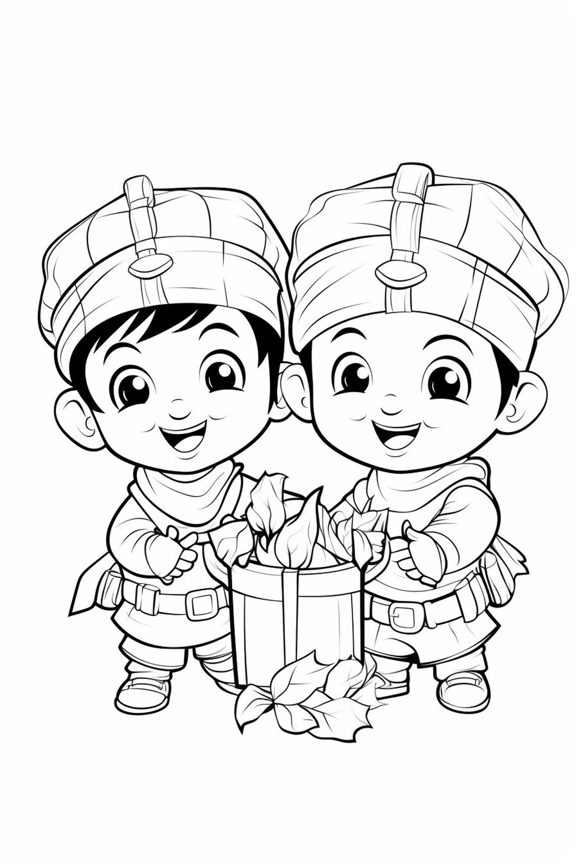 20 Elves Working Kids Colouring Pages, Amazing Patterns, Kids Colouring ...