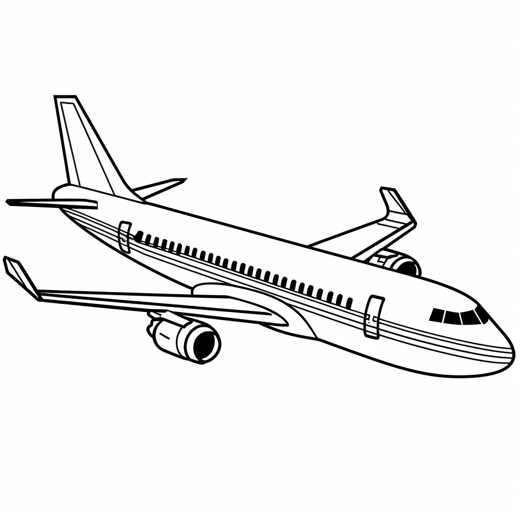 20 Jumbo Jet Kids Colouring Pages, Amazing Patterns, Kids Colouring ...