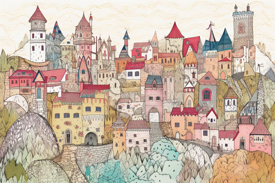 50 Castle Mandala Colouring Pages for Adults Amazing Patterns - Etsy