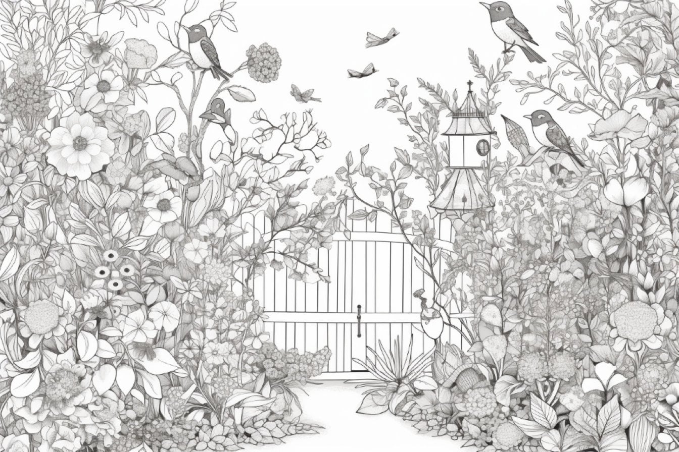 30 Secret Garden Colouring Pages, Amazing Patterns, Adult Colouring ...