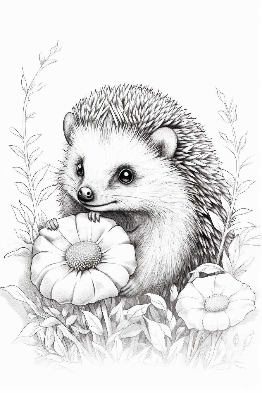 20 Cute Hedgehog Kids Colouring Pages, Amazing Patterns, Kids Colouring ...