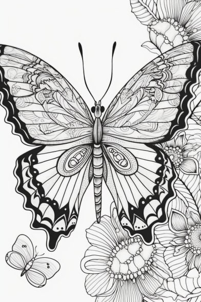 30 Butterfly Colouring Pages, Amazing Patterns, Adult Colouring Book ...